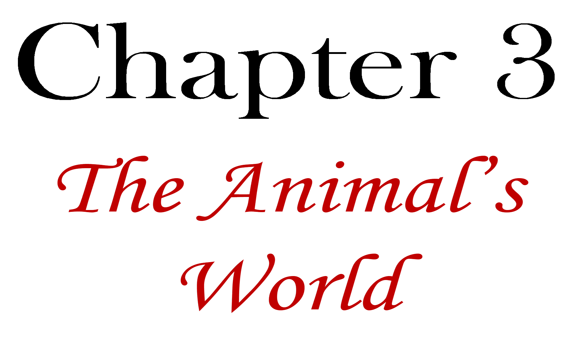 Class 1 Science Chapter 3 "The Animal’s World" Study Materials PDF Free Download